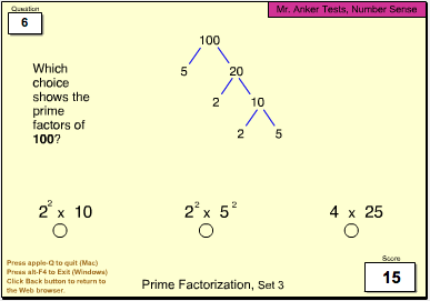 Mr. Anker Tests Number Sense