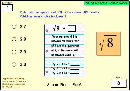 Mr. Anker Tests Number Sense
