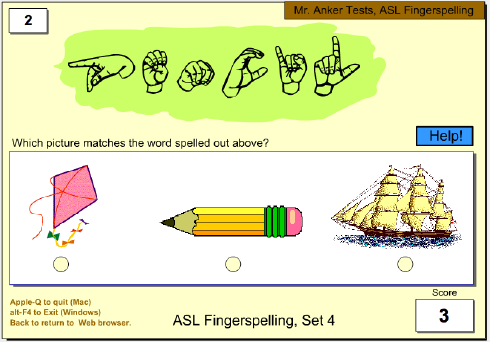 Mr. Anker Tests ASL (American Sign Language Fingerspelling) Practice