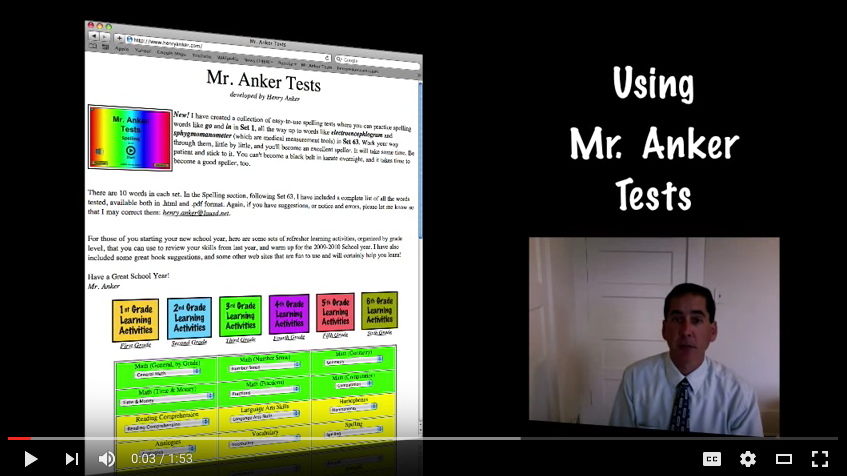Mr. Anker Tests Printable Multiplcation