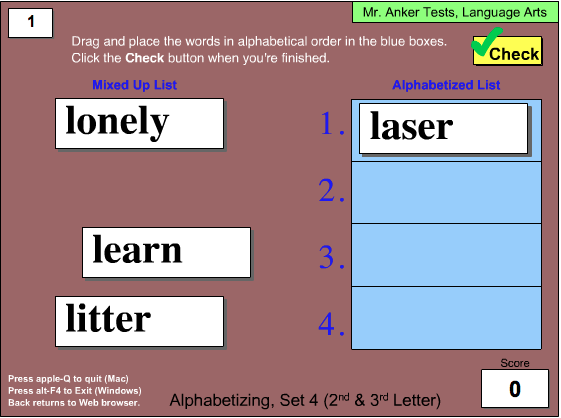 Mr. Anker Tests English Language Arts