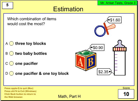Mr. Anker Tests General Math By Grade Level