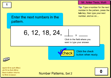 Mr. Anker Tests Number Sense