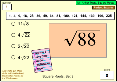 Mr. Anker Tests Number Sense